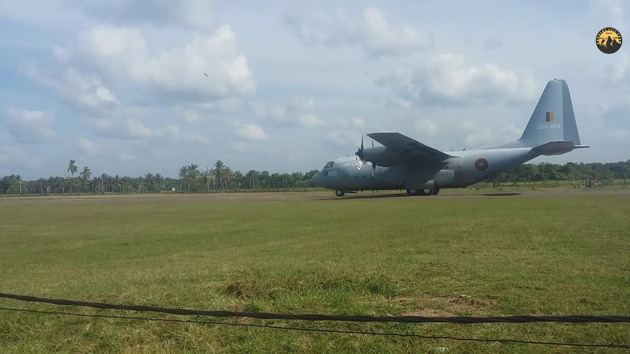 Sri Lanka Air force C 130 Air craft take off and landing 2019 at ...