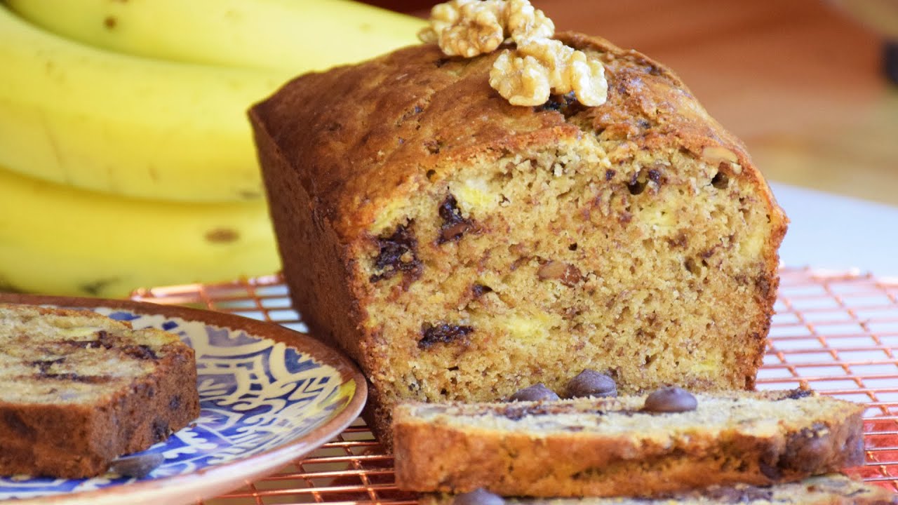 BOLO BANANA BREAD COM NOZES E CHOCOLATE | BOLOS BAFÔNICOS - YouTube