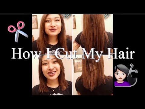 How I Cut My Hair — DEMONSTRATION 💇🏻‍♀️ - YouTube