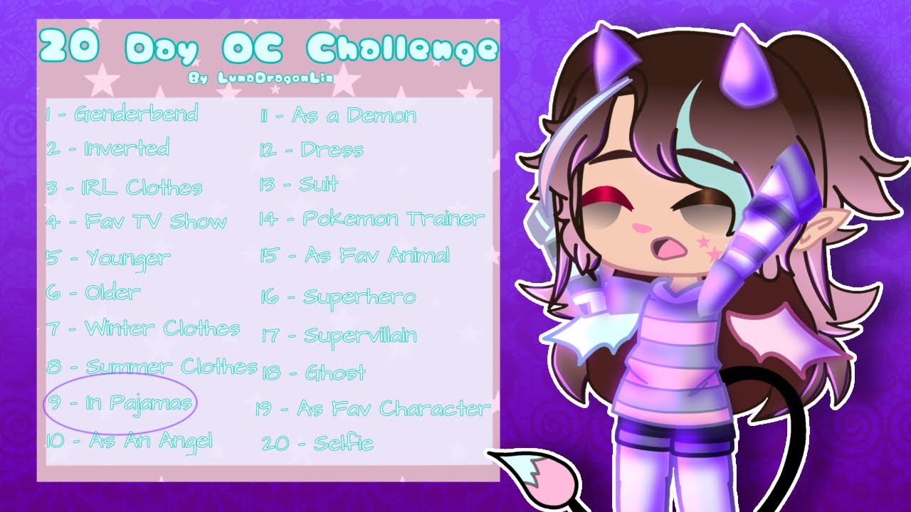 Day 9 - Pajamas | Gacha Club | LunaDragonLiz - YouTube