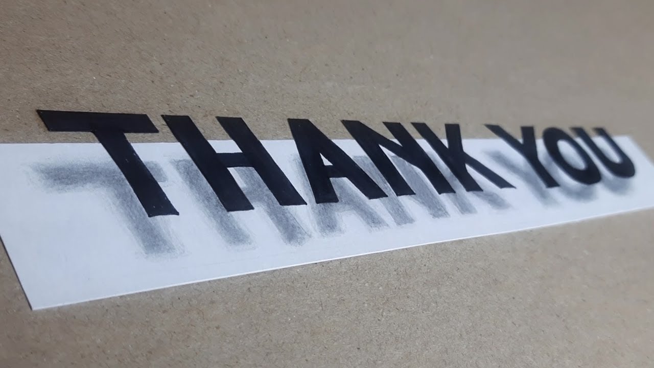 D I Y | 3D Elevated letters | Optical illusion! - YouTube