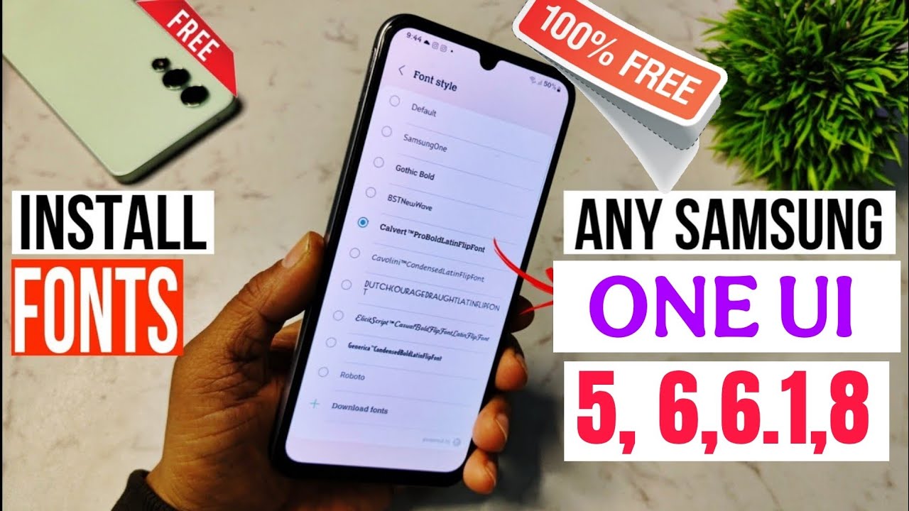 How to install custom FONTS in Samsung one UI 6 or 5.1 Devices? ( 600 ...