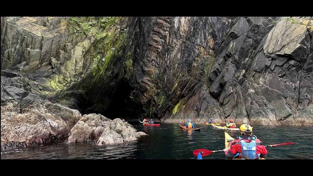 Video 1 of 3. Sea kayak paddle from Sandvoe to Uyea Ayre sand bar ...