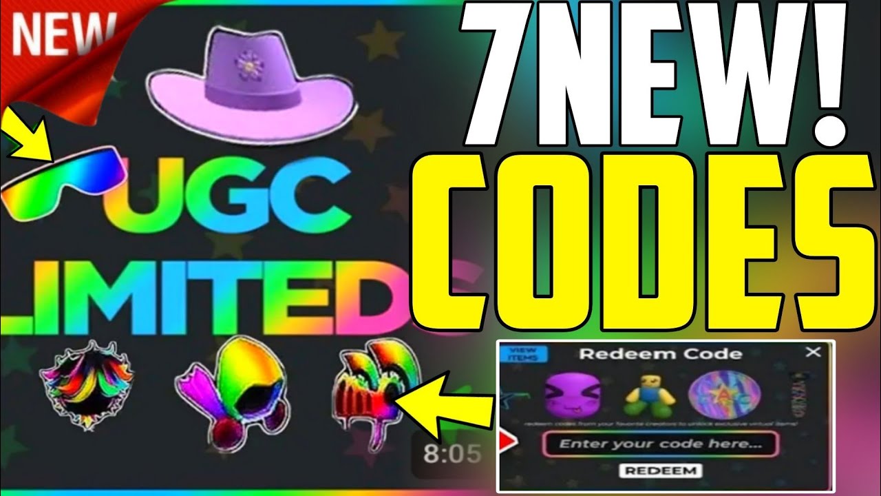 ⚠️DON'T MISS⚠️UGC LIMITED CODES - ROBLOX CODES - CODES FOR UGC LIMITED ...