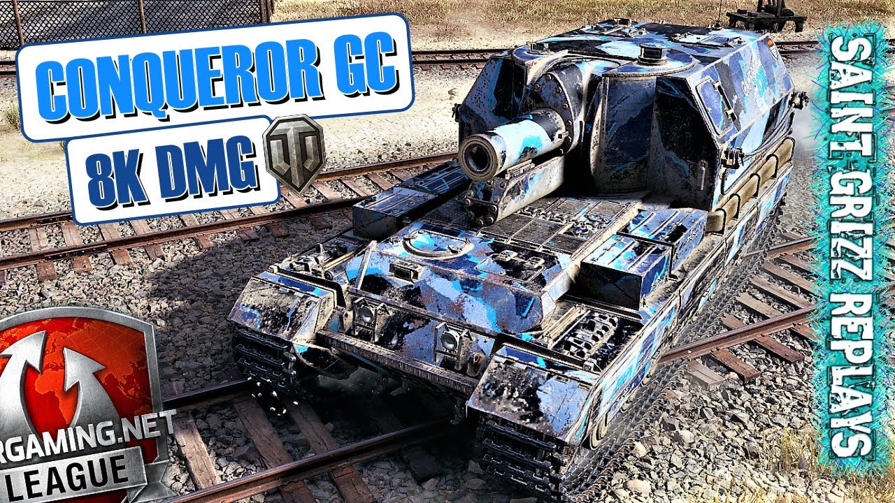 WoT Conqueror GC Gameplay ♦ 8k Dmg 5 Frags ♦ SPG Arty Review - YouTube