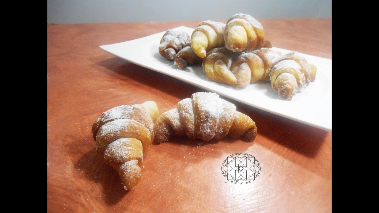 croissant au lait sans four / كرواسون بالحليب بدون فرن - YouTube