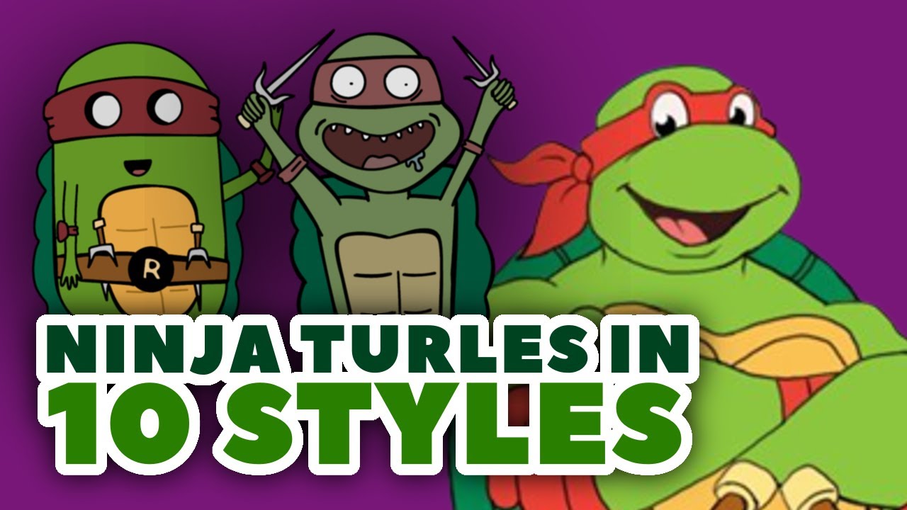 Teenage Mutant Ninja Turtles In 10 Different Styles - Rick and Morty ...