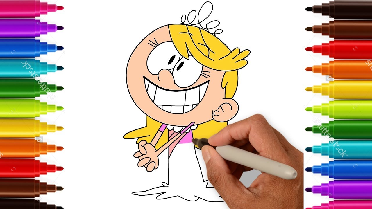 How to Draw Lola Loud | Coloring The Loud House for Kids | Art Colors ...