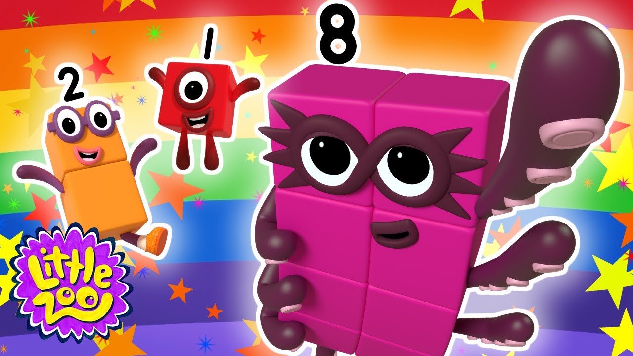 🌈 Rainbow Maths with the Numberblocks! 🔢 | Learn to Count for Kids ...