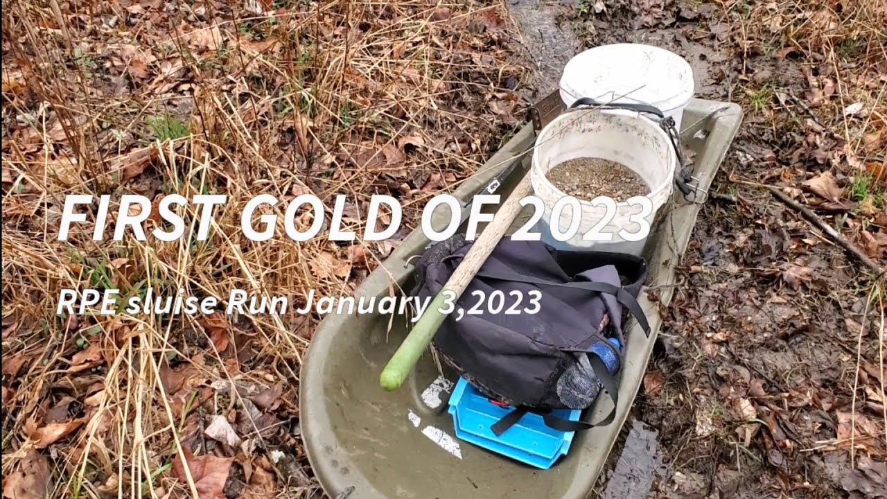 Gold Prospecting in Indiana FIRST GOLD OF 2023 / RPE SLUISE RUN #ibpc # ...