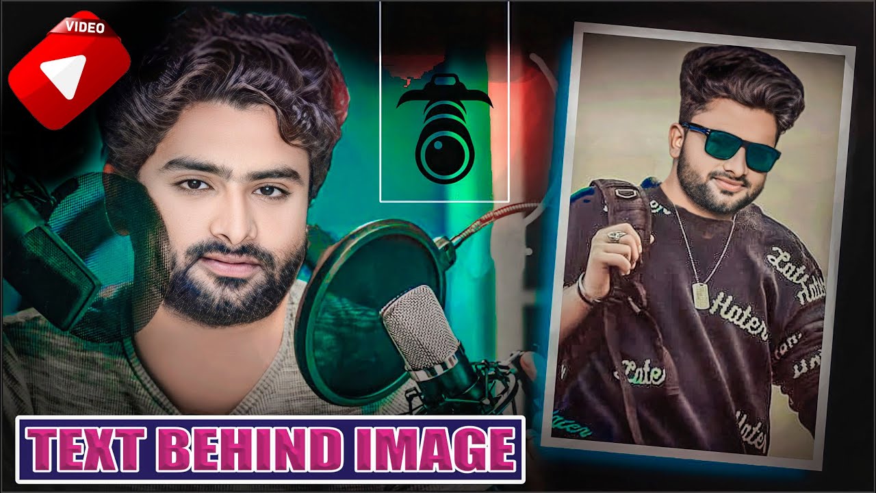 How To Add Text Behind Person | My Design Idea - YouTube