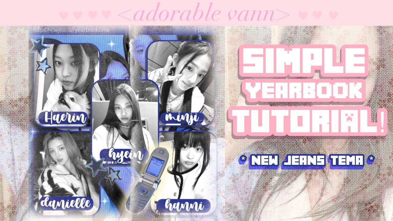 YEARBOOK ICONS TUTORIAL | KPOP ON IBIS PAINT X ( New Jeans tema ) - YouTube