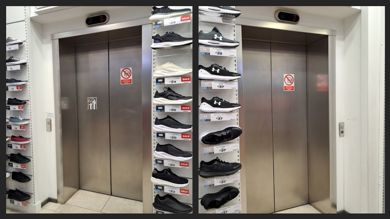 KONE MonoSpace Lifts At Sports Direct In Leeds The Headrow - YouTube