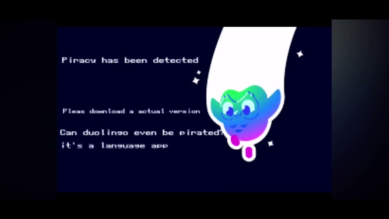 Fake Duolingo Anti Piracy Screen - YouTube