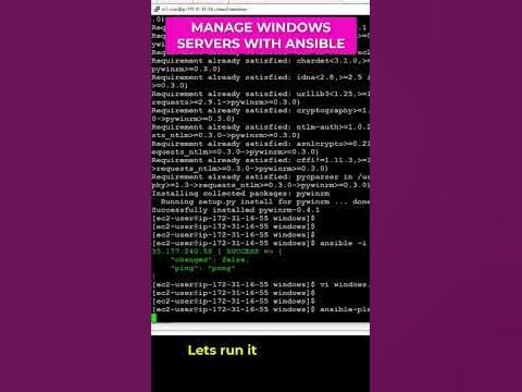 Manage windows servers using ansible. #ansible #windows #automation #it #youtubeshorts # ...