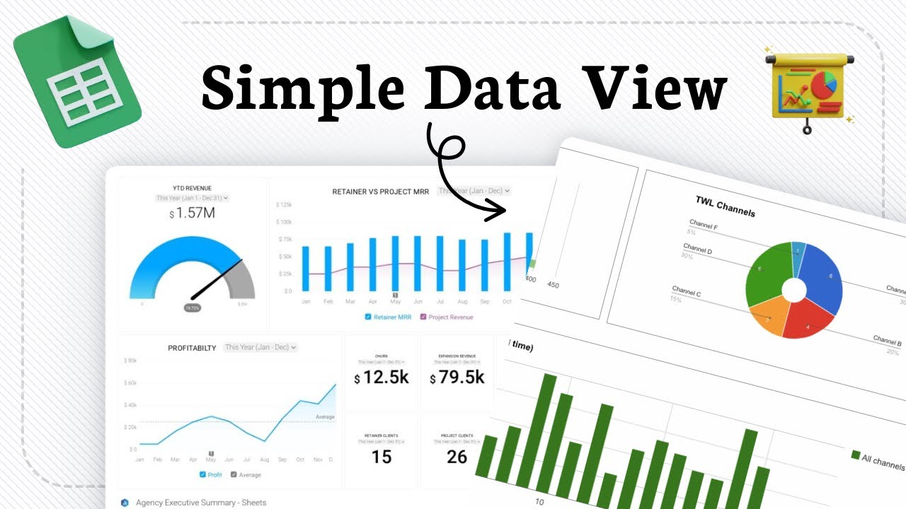 How to Create a Dashboard in Google Sheets (reporting tool) - YouTube