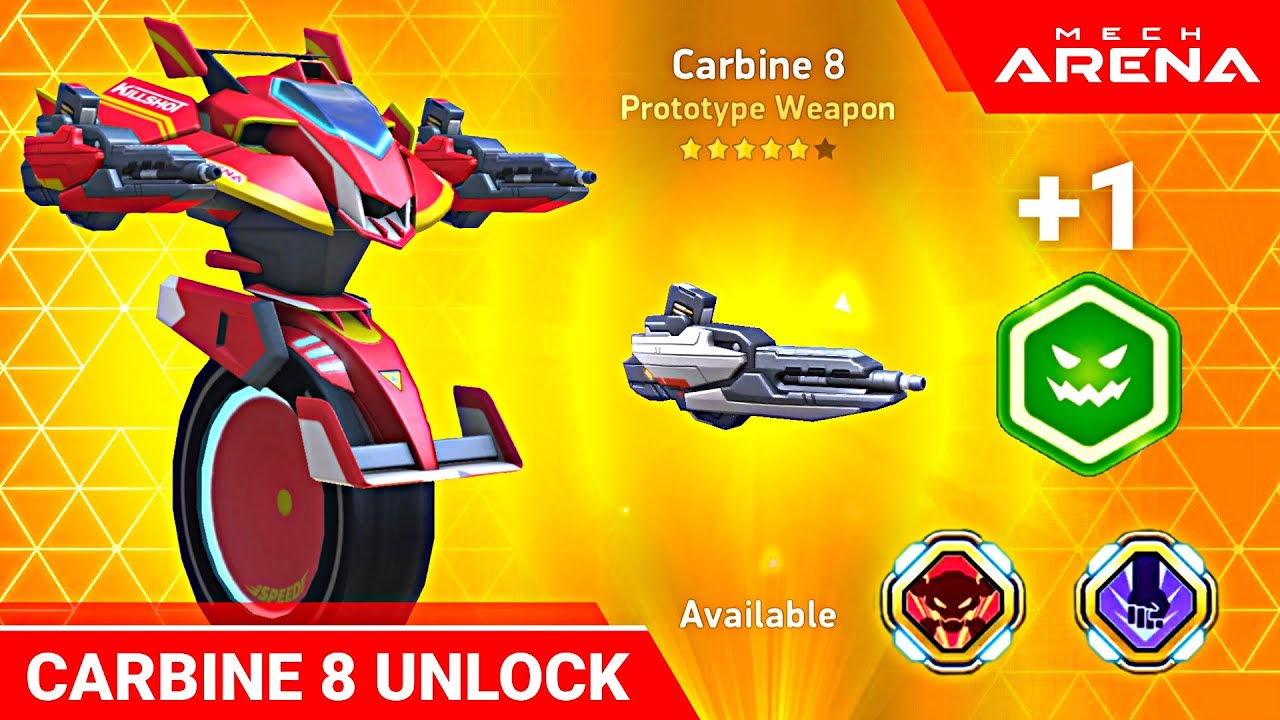 Carbine 8 Unlock + Killshot - Godlike Nemesis - Mech Arena Robot ...