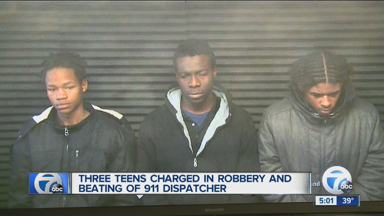 Men charged in Detroit robbery and assault of 911 dispatcher - YouTube