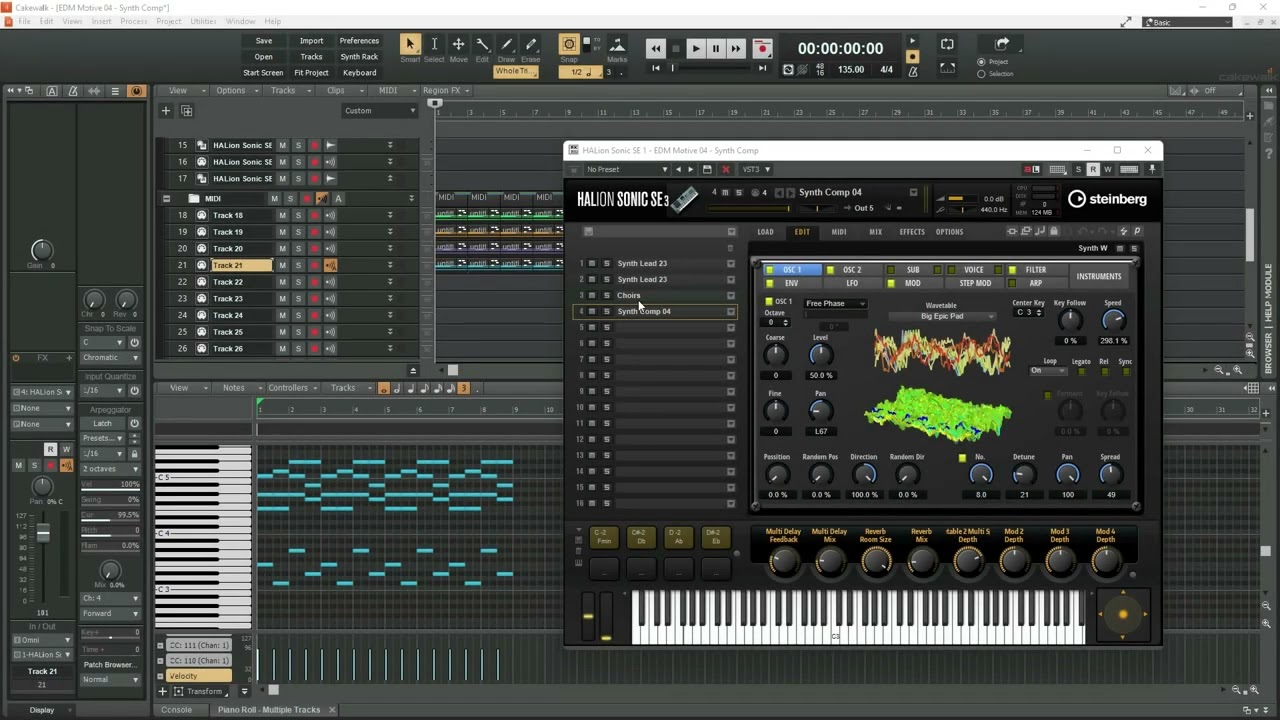 Easy Chord Progressions Composing - EDM Motive (FREE set up - HALion ...