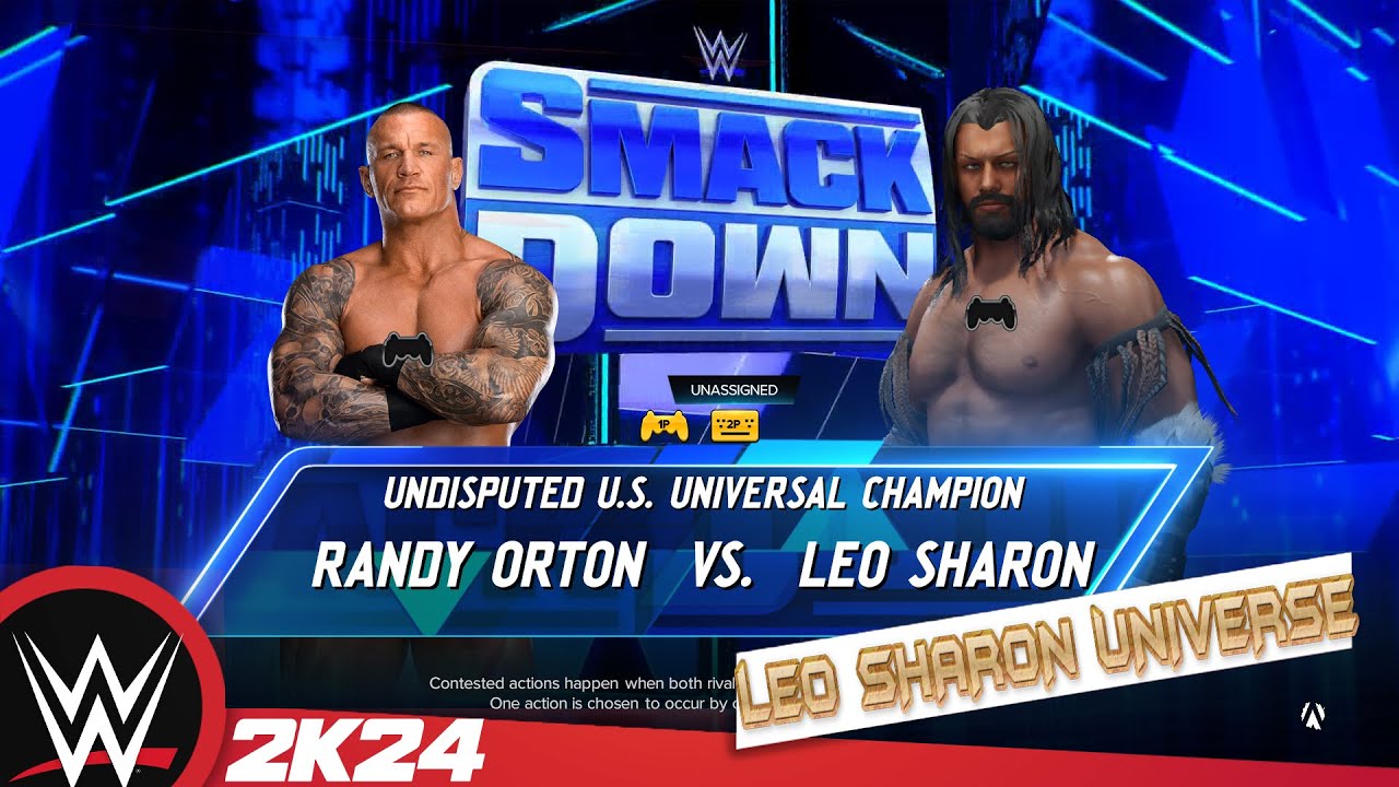 WWE Universe Week 84 - #smackdown - Randy Orton VS Leo Sharon - YouTube