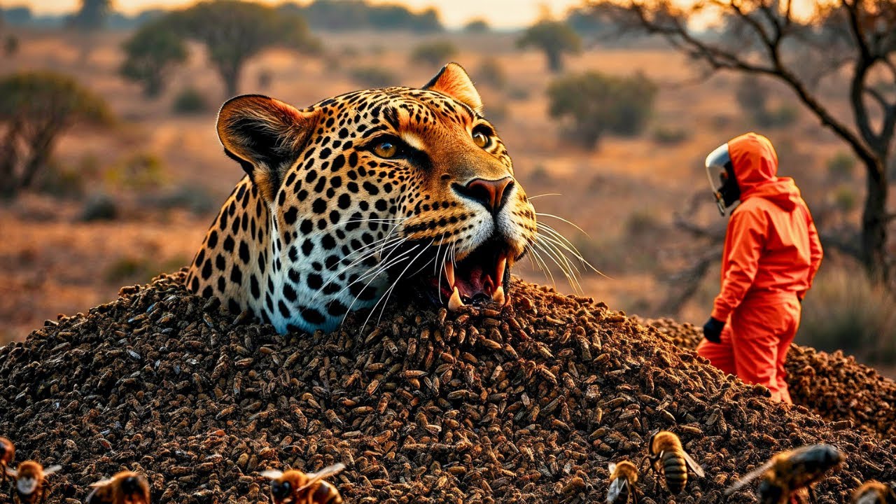 Leopard Infested with Billions of Parasites is Rescued by Brave Team ...
