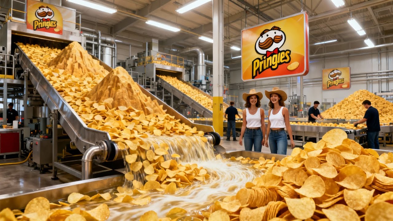 Inside a Modern Pringles Factory | From Potato Farm to Snack Chips ...