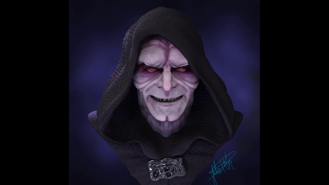 Emperor Palpatine Sketch - Speed Sculpt Zbrush - YouTube