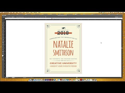 Create a Retro Graduation Announcement in Adobe Illustrator - YouTube