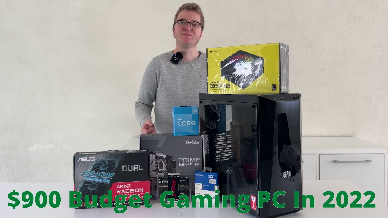 Building A Budget Gaming PC In 2022 - $900 PC Build - YouTube