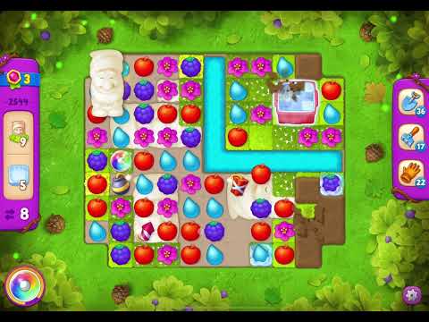 GardenScape Level 2544 no boosters (17 moves)