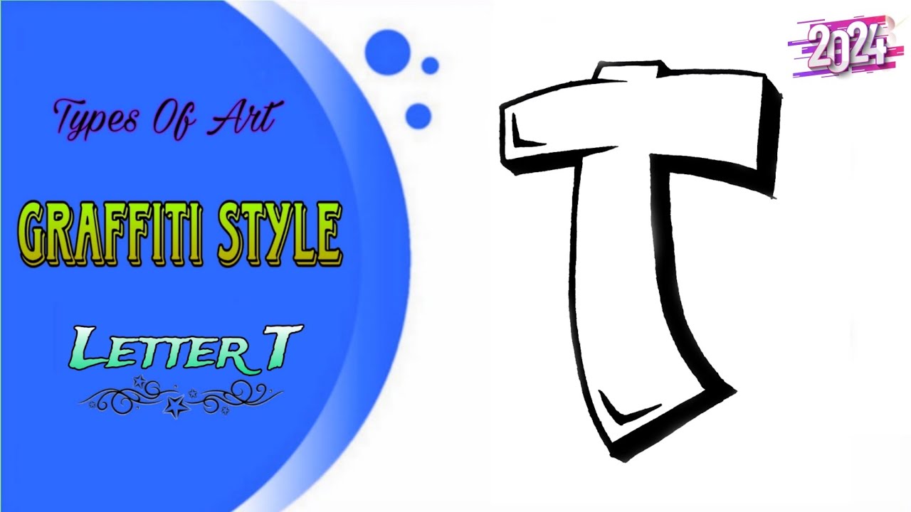 Graffiti Style Letter T / How to Draw the Letter T in Graffiti Style ...