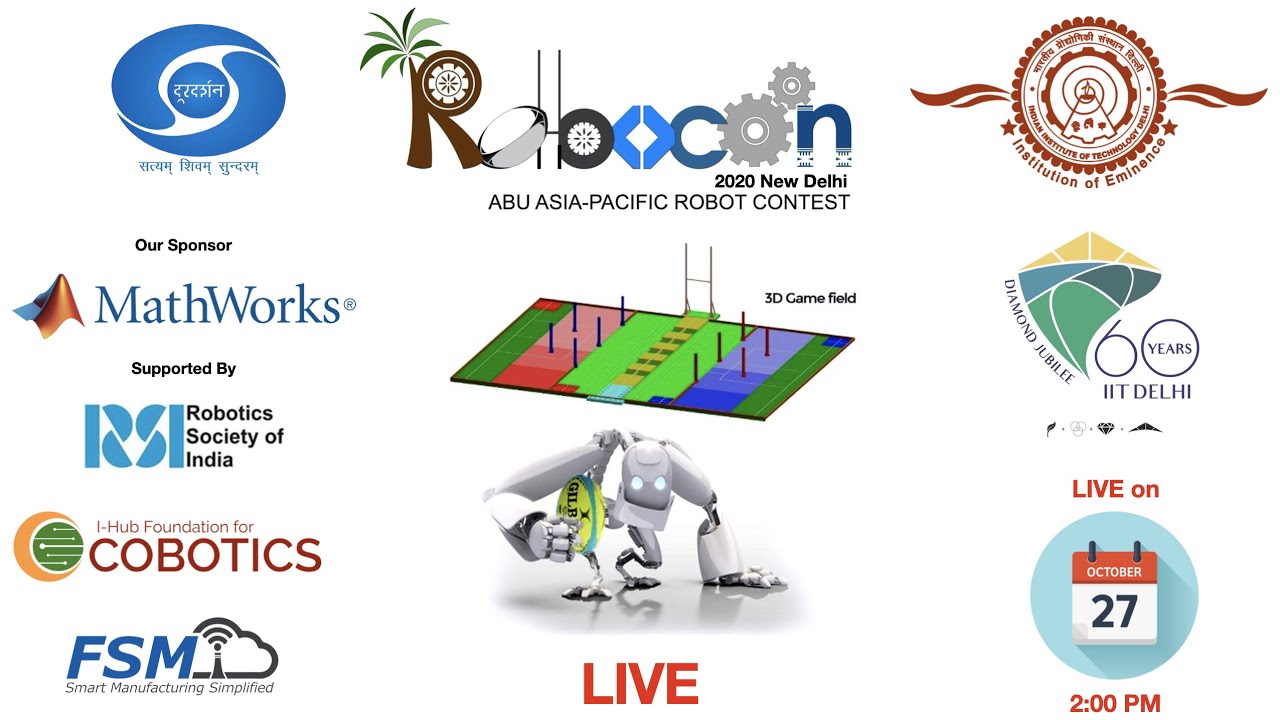 DD National Robocon 2020 Live - YouTube