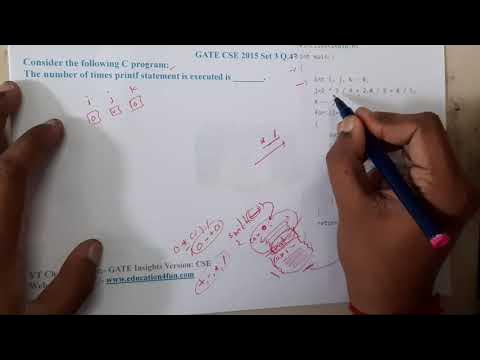 GATE CSE 2015 SET 3 Q || C PROGRAMMING ||Data Structure || GATE Insights Version: CSE - YouTube