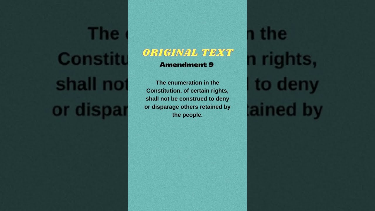 Amendment 9 Simplified YouTube Amendment 9 Simplified YouTube