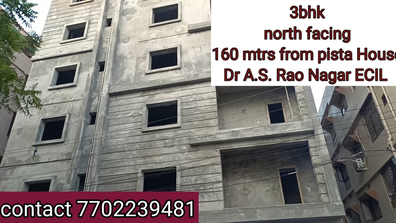 3 BHK north facing flats for sale in Dr A.S Rao Nagar ECIL Hyderabad # ...