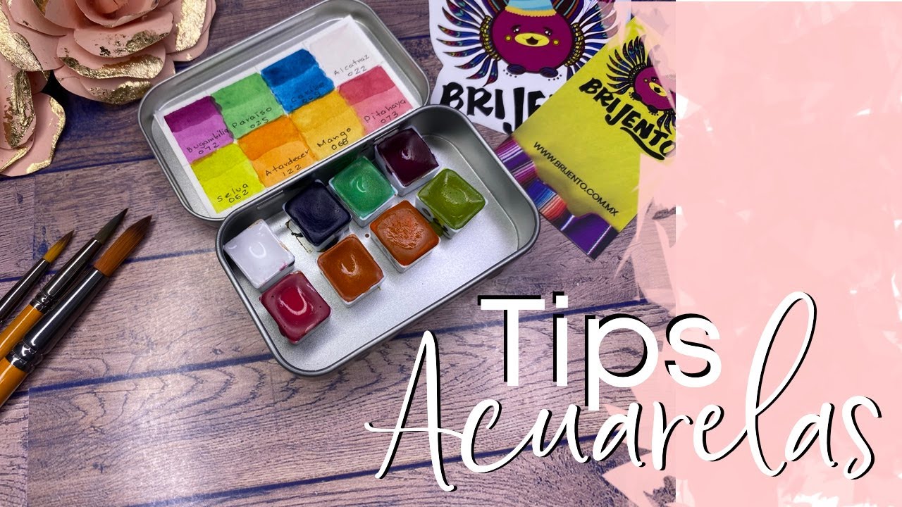 Acuarelas para principiantes| Tips con Acuarelas Brijento - YouTube