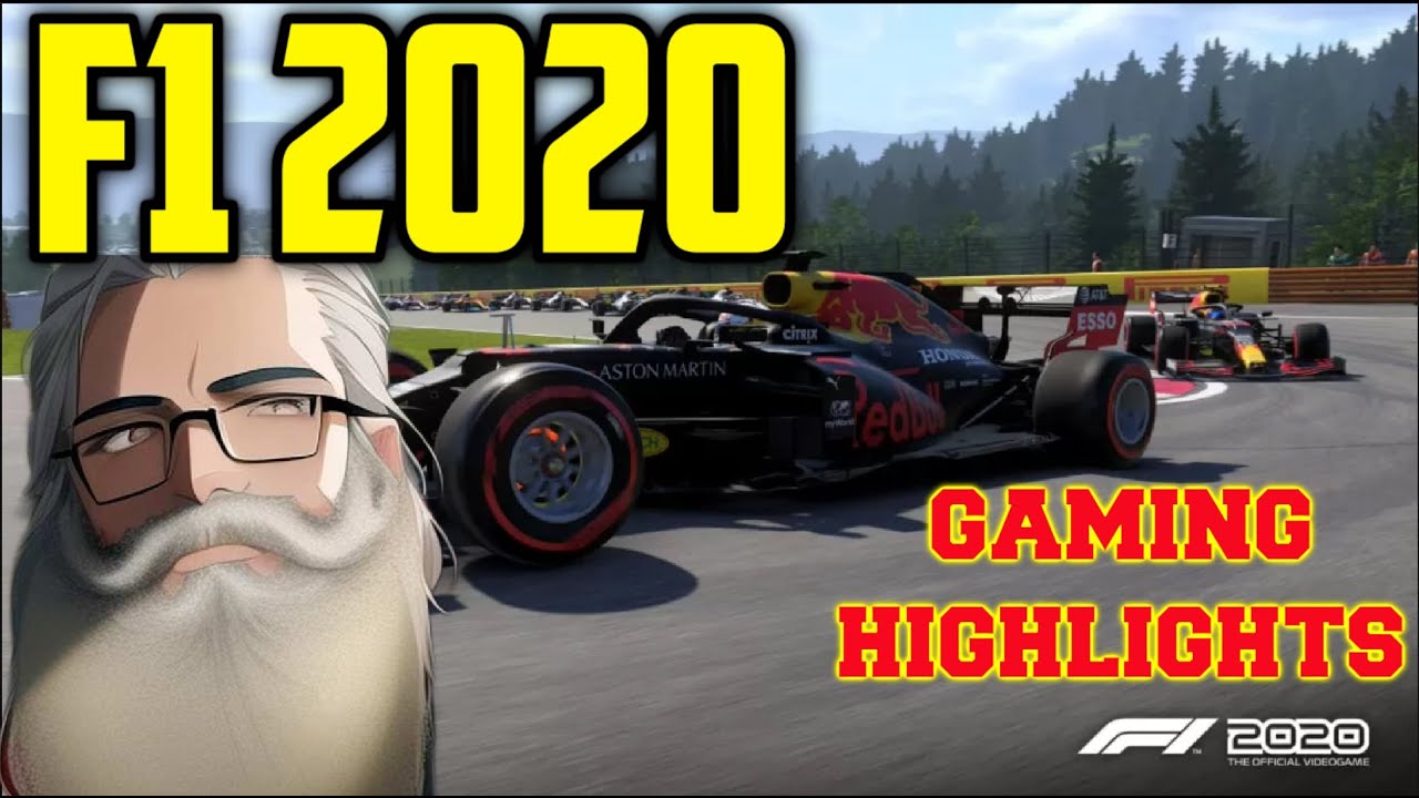 F1 2020 Race action and goofy moments with Gaming Grandpa - YouTube