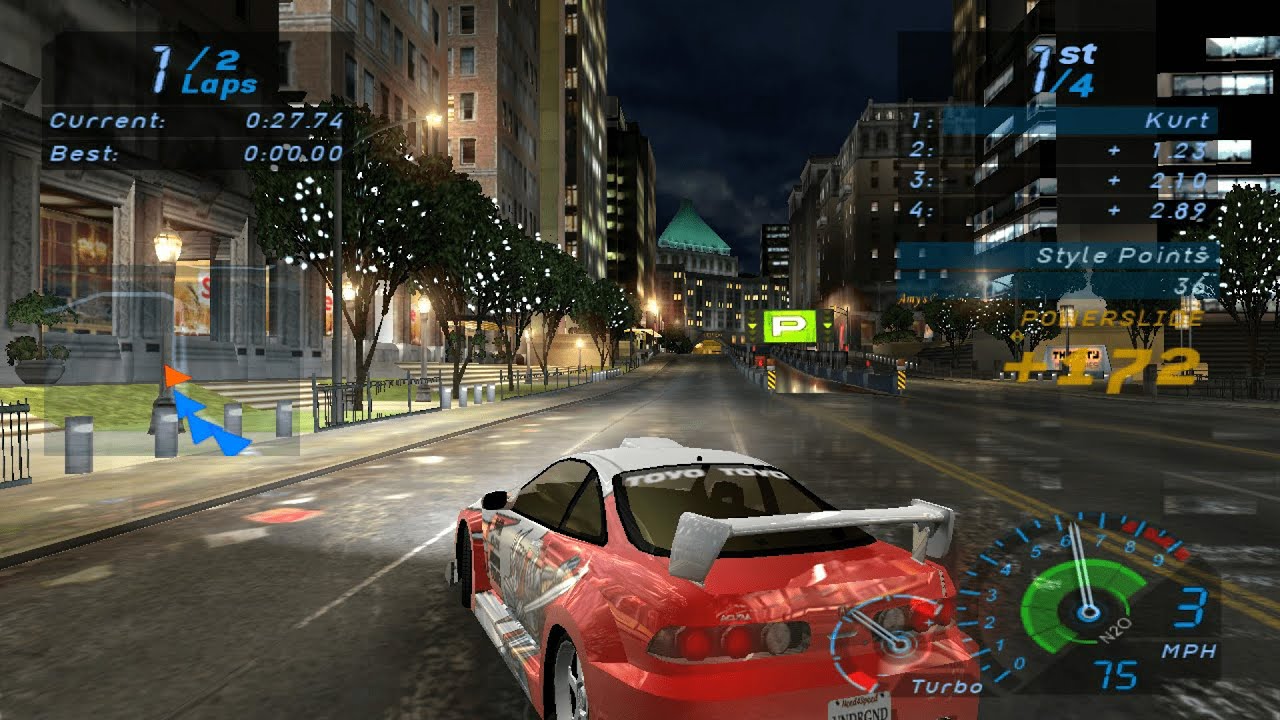 NFS Underground: First Race - YouTube