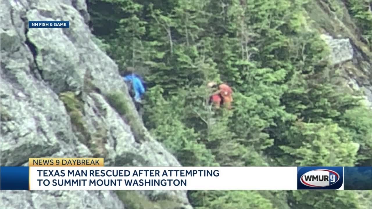 Texas man rescued after attempting to summit Mount Washington - YouTube