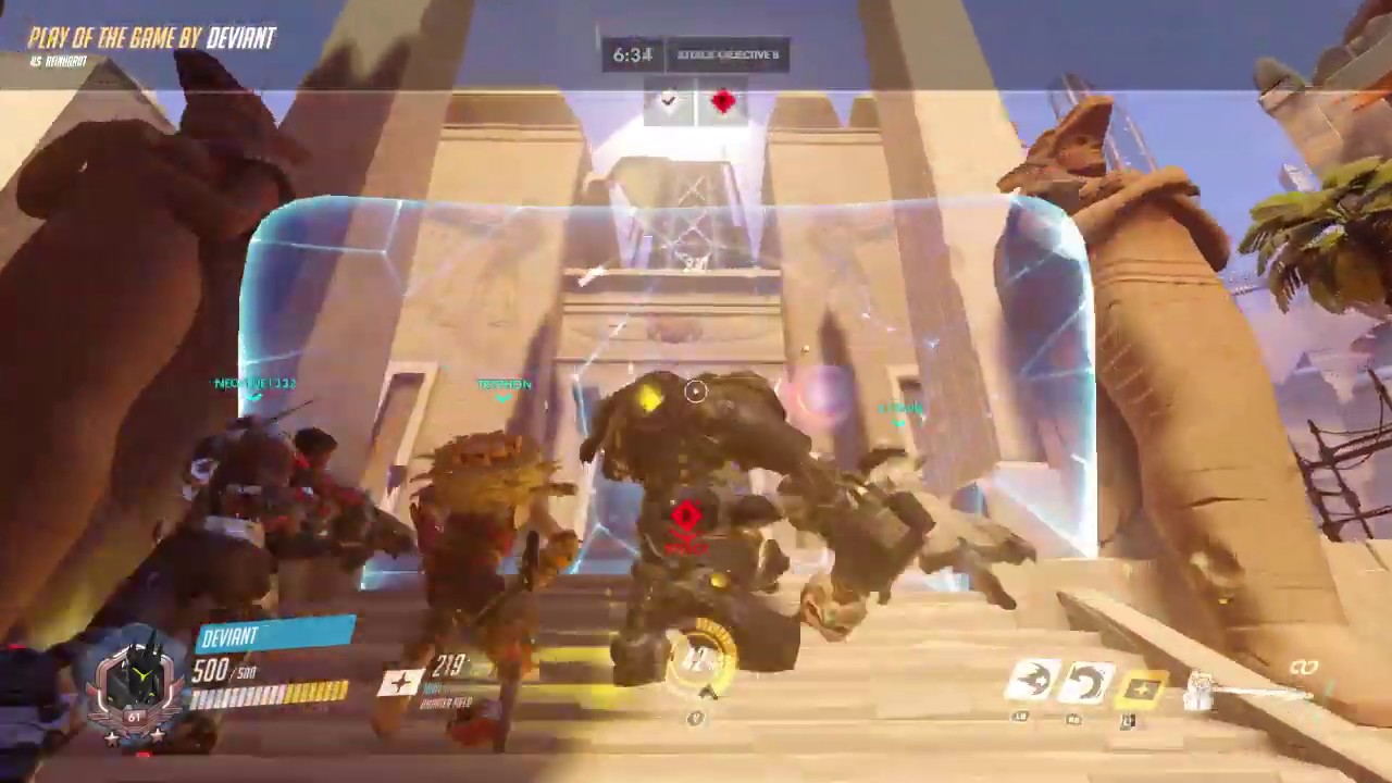 Reinhardt: Fire Strike + Amplification Matrix = DESTRUCTION - YouTube