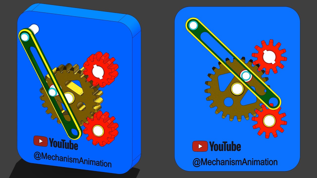 (36/1000)🔝Mechanical mechanism animation 4K #mechanical #mechanism # ...