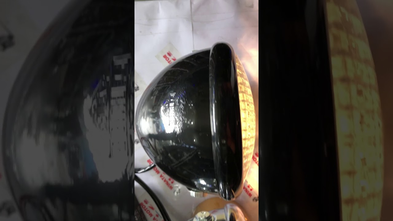 LAMPU DEPAN BULAT/ HEADLAMP MOTOR CLASSIC/ REFLEKTOR JEEP BLACK AND ...