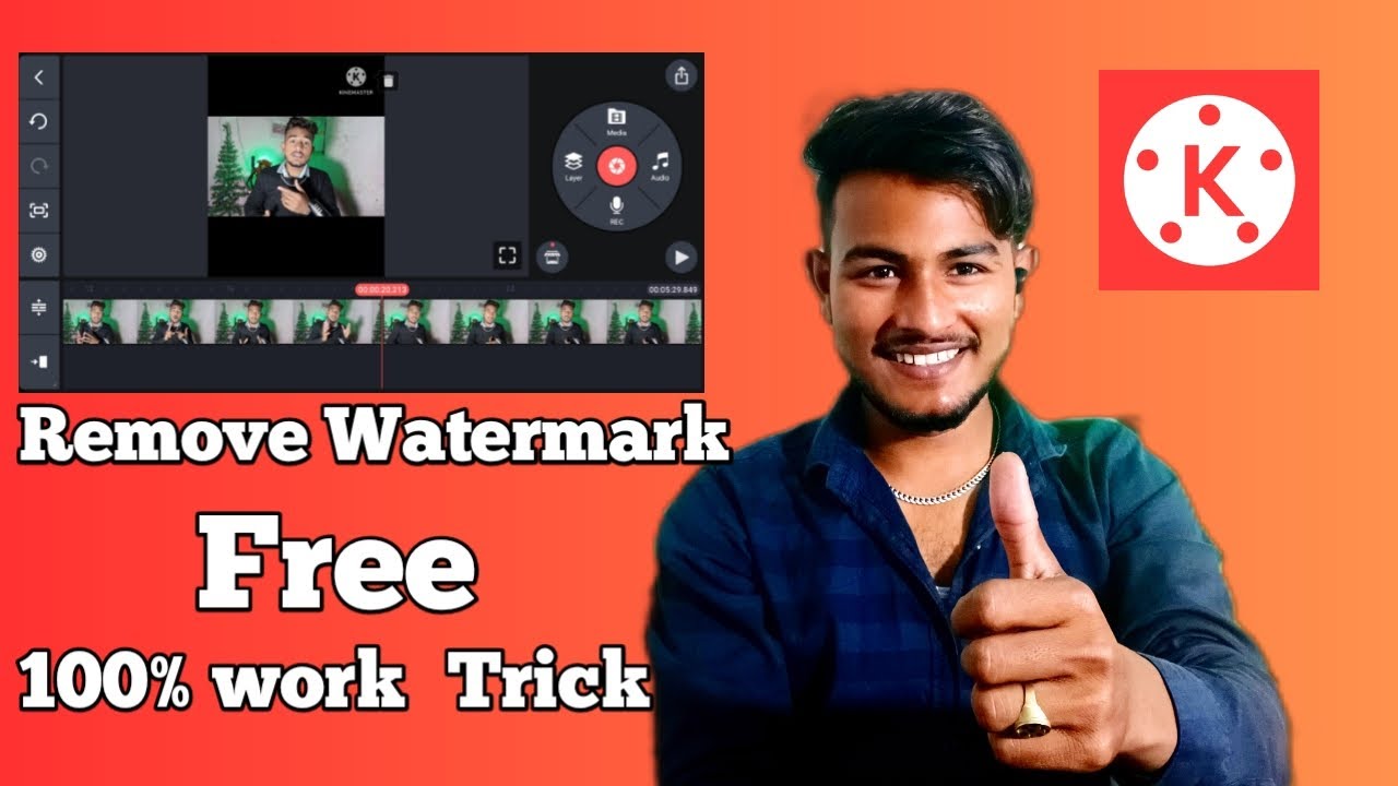 How to move kind master watermark FREE ? Kinemaster watermark kaise ...