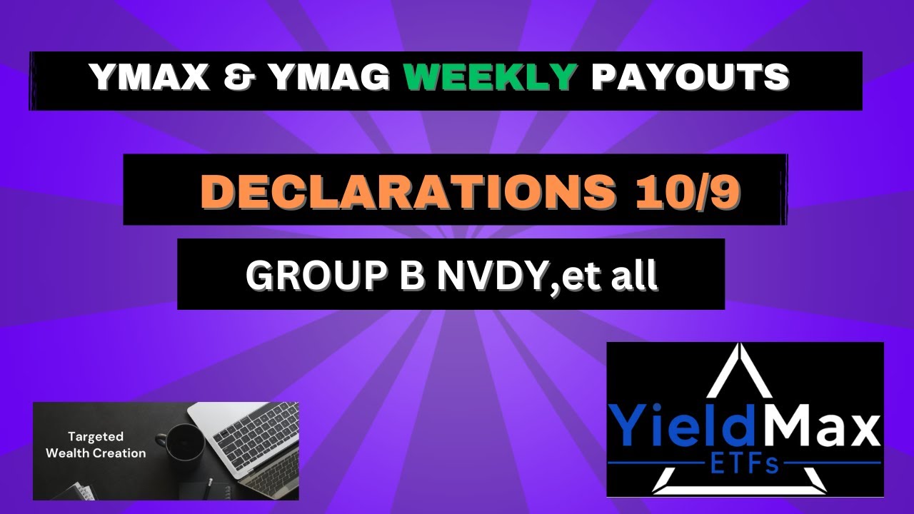 YIELDMAX DISTRIBUTIONS FOR GROUP B PAYERS ALONG WITH YMAX AND YMAG ...