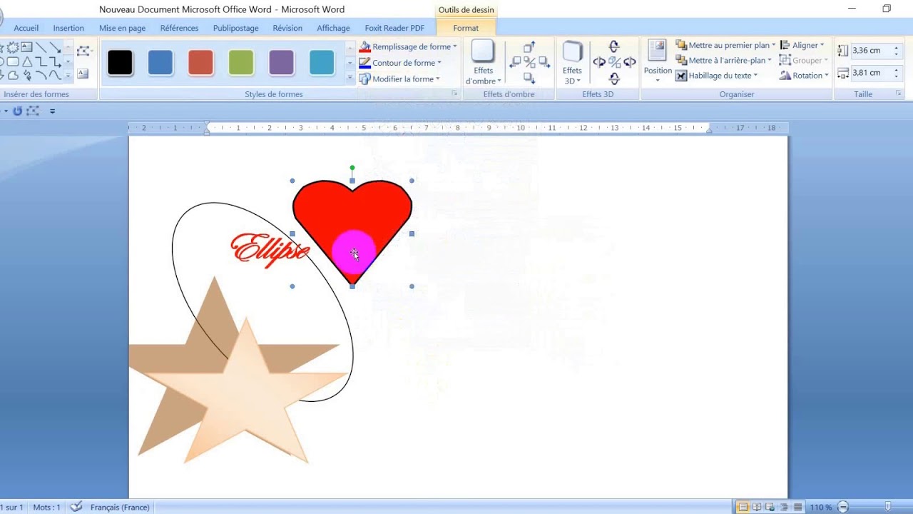 Microsoft Office Word : Insérer et personnaliser des formes ...