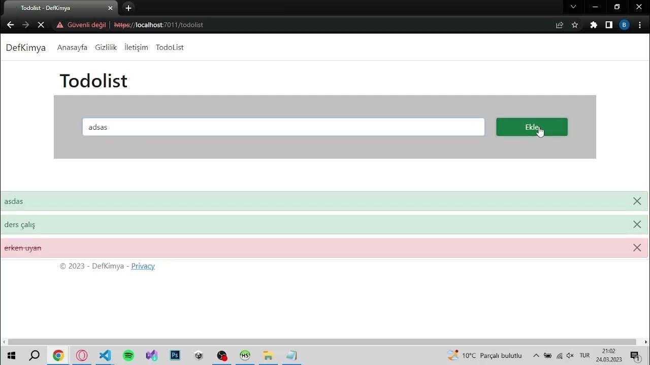 asp.net core mvc Todo List - YouTube