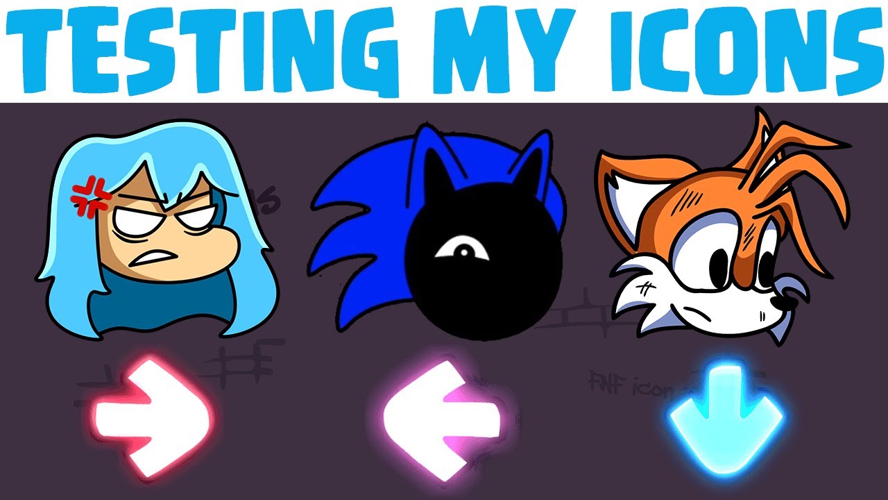 FNF Icons Test | Original VS Remaster Icons | Sonic Cyclops, Sky ...