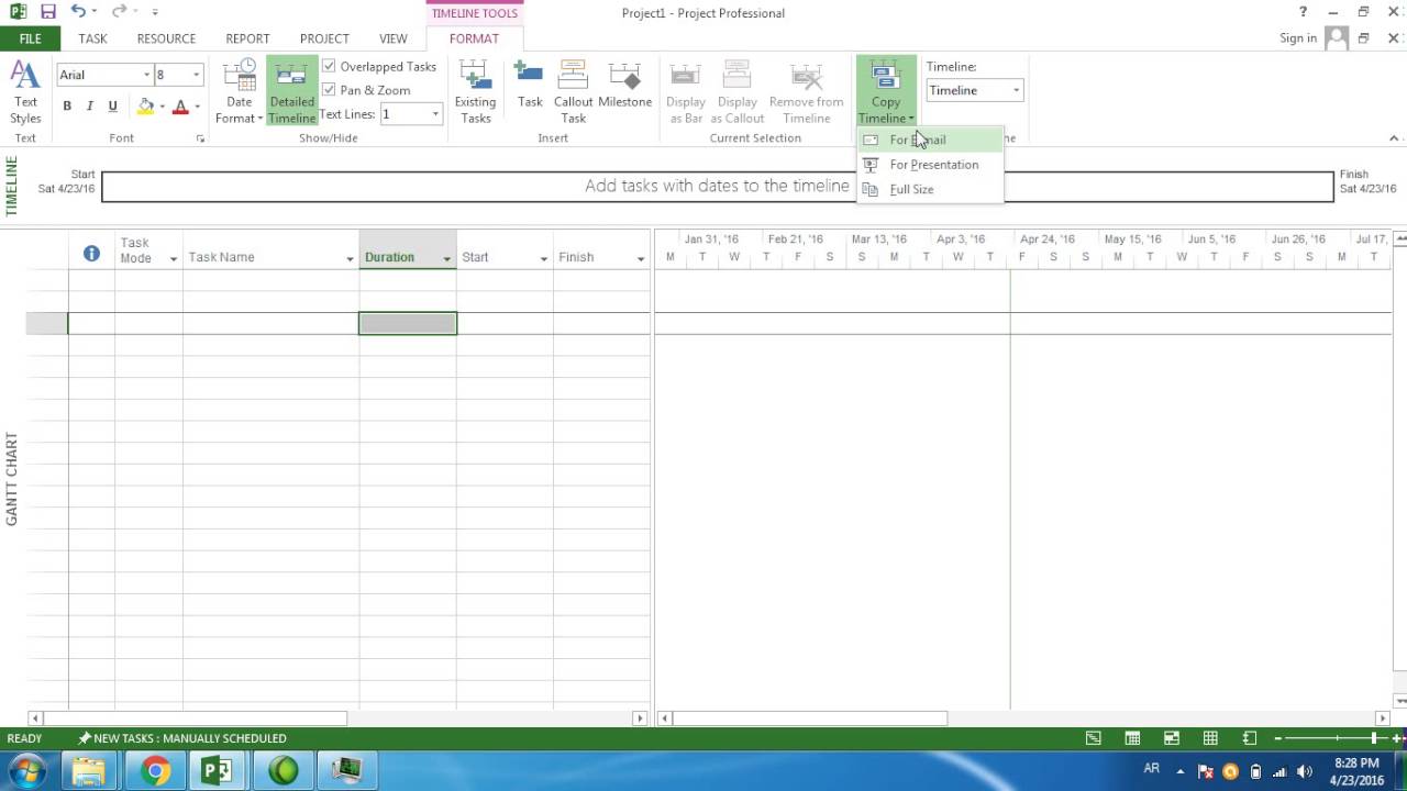 MSproject2013 interface - YouTube