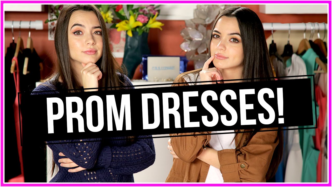One Minute Prom Dress Challenge | Closet Wars w/ The Merrell Twins ...