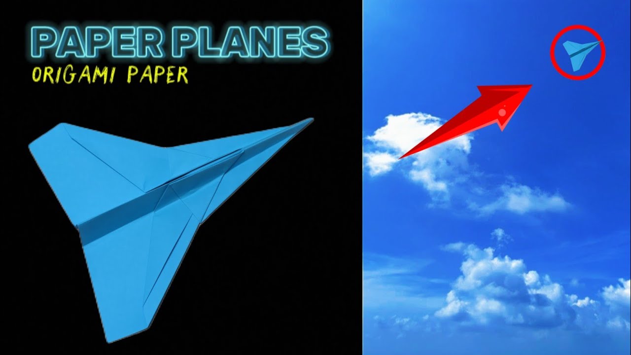 The world of paper folding: how to make an airplane - YouTube